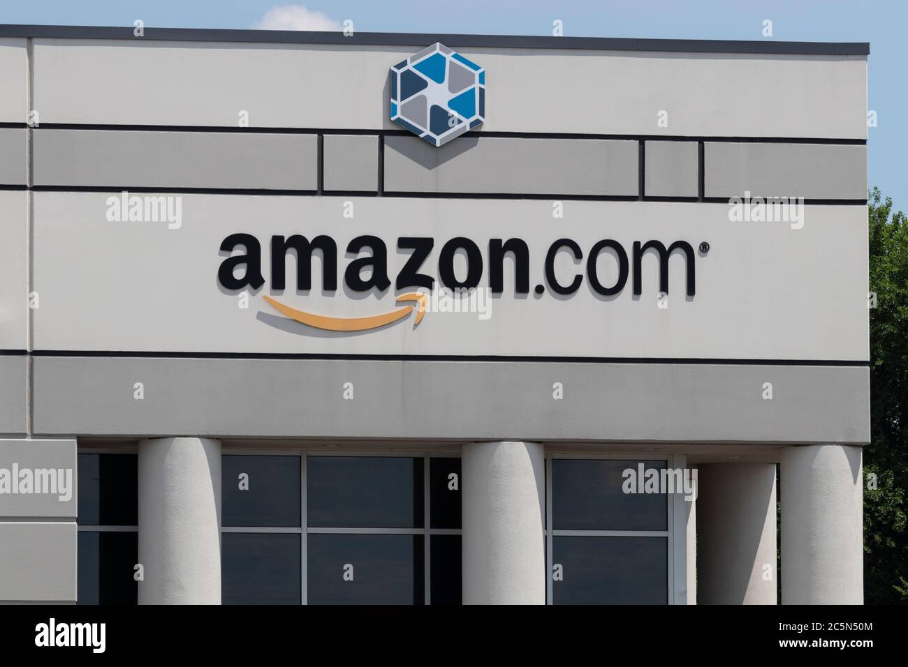 Hebron - Circa July 2020: Amazon.com Fulfillment Center. Amazon is the ...
