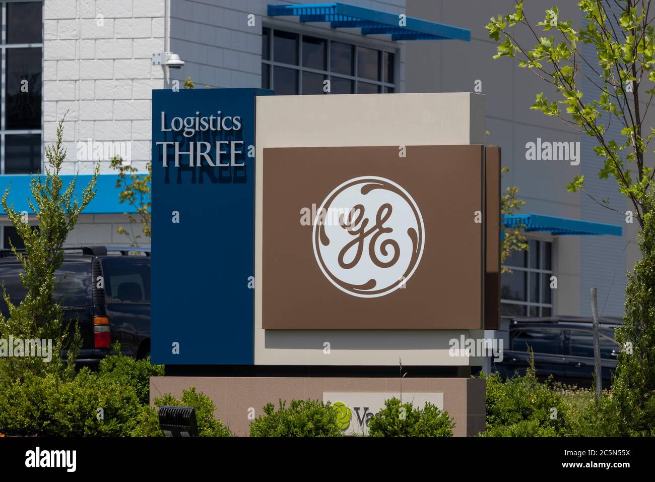 Florence - Circa July 2020: GE Aviation Facility. General Electric was ...