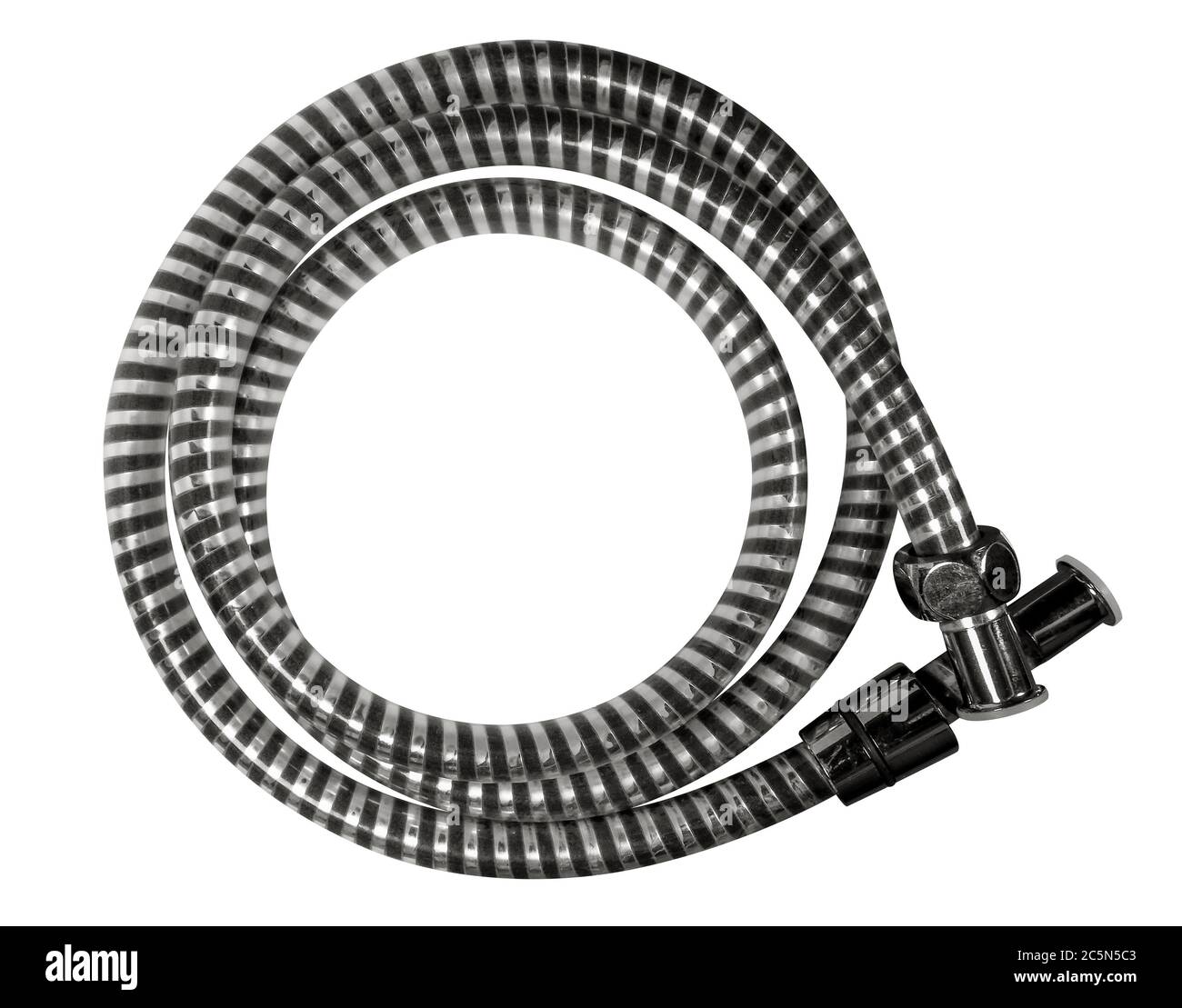 Shower hose isolated on white background with Clipping Path Stock Photo ...