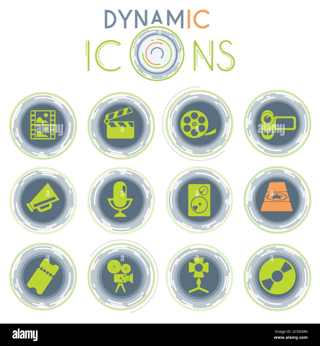 Dynamic performance set Stock Vector Images - Alamy