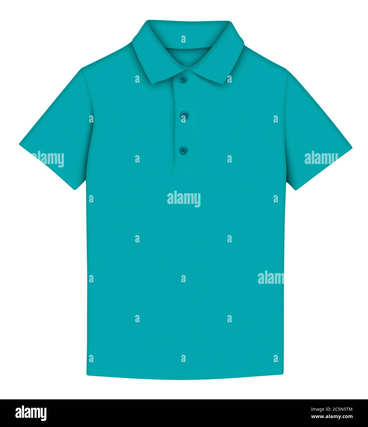 Blue t-shirt isolated on white background Stock Photo - Alamy