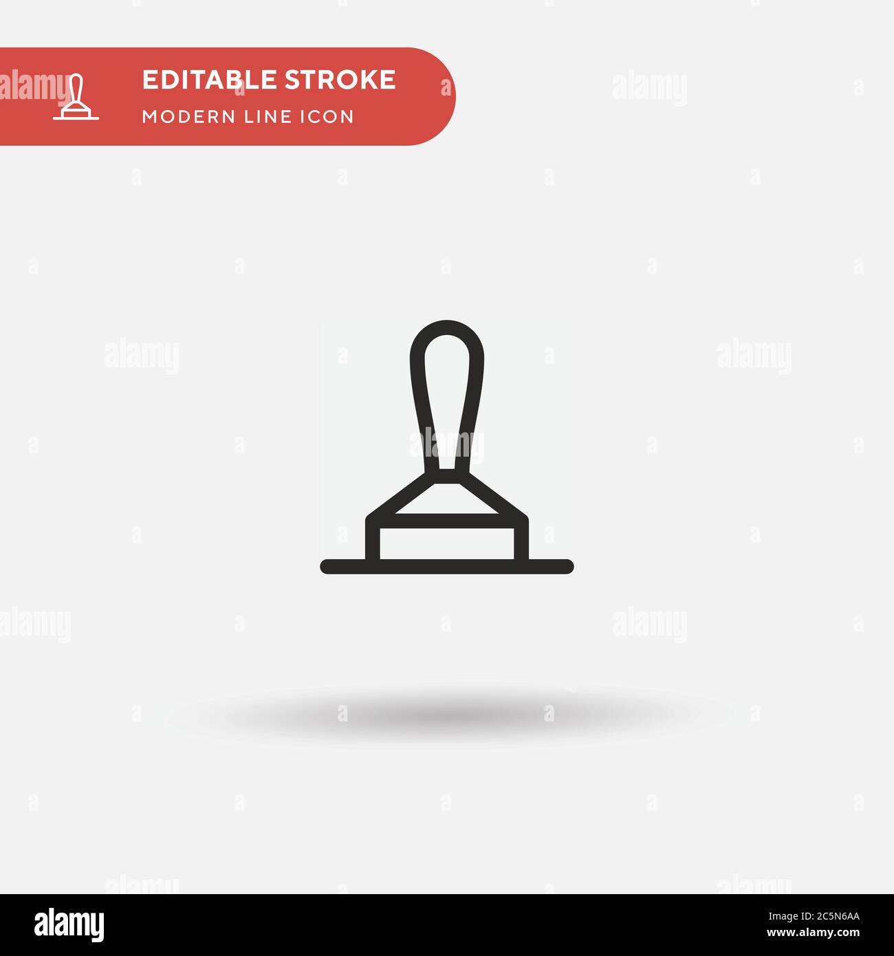 Tamper Simple vector icon. Illustration symbol design template for web ...