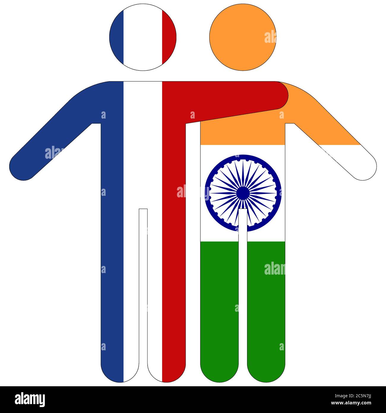 French And Indian Flags