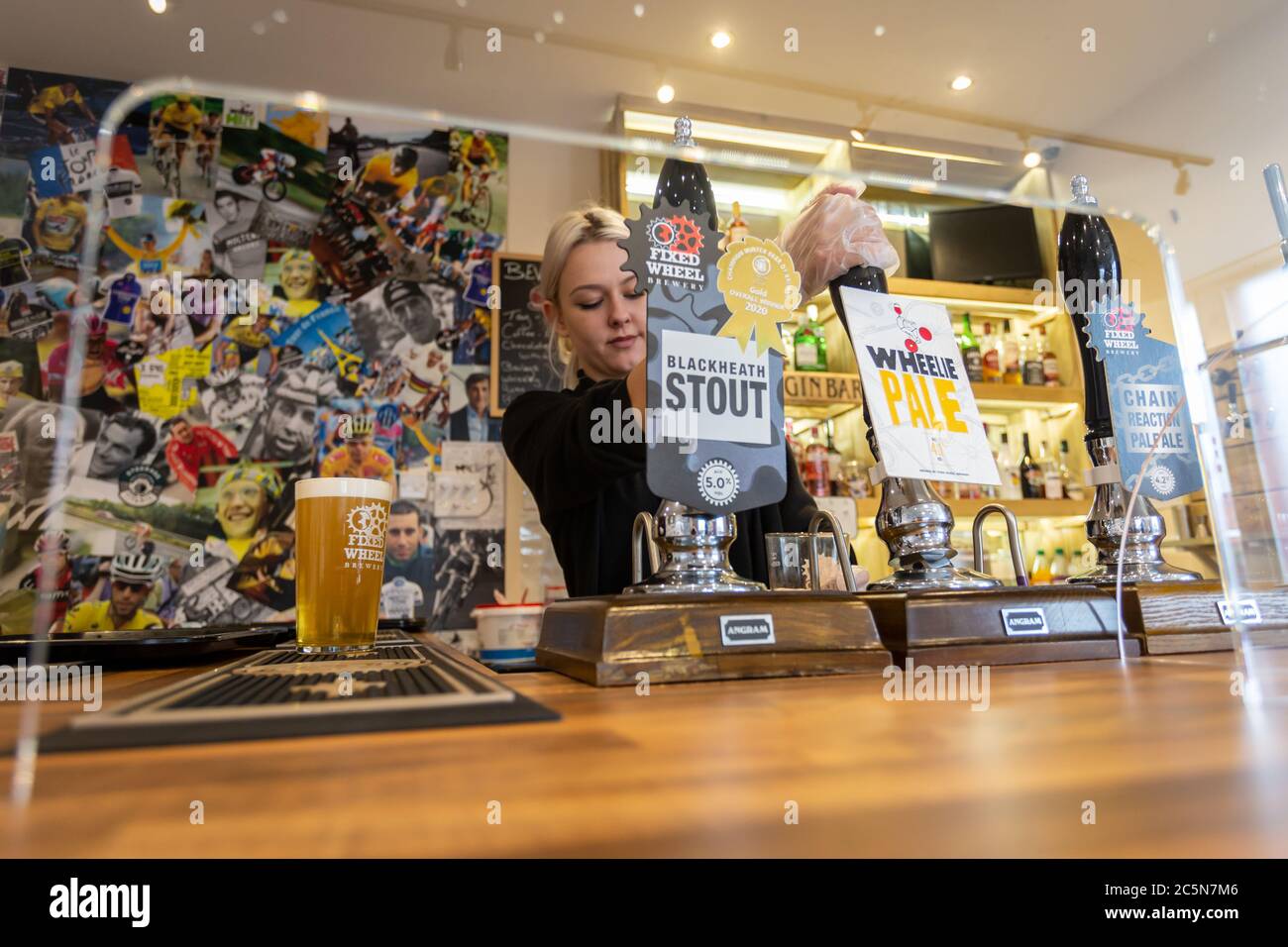 Pub reopens after Coronavirus lockdown UK Stock Photo - Alamy