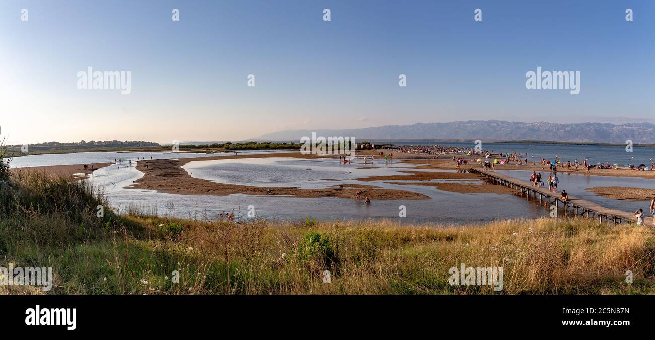 Panorama of Queen's beach, Nin & entrance to the therapeutic mud lagoon ...