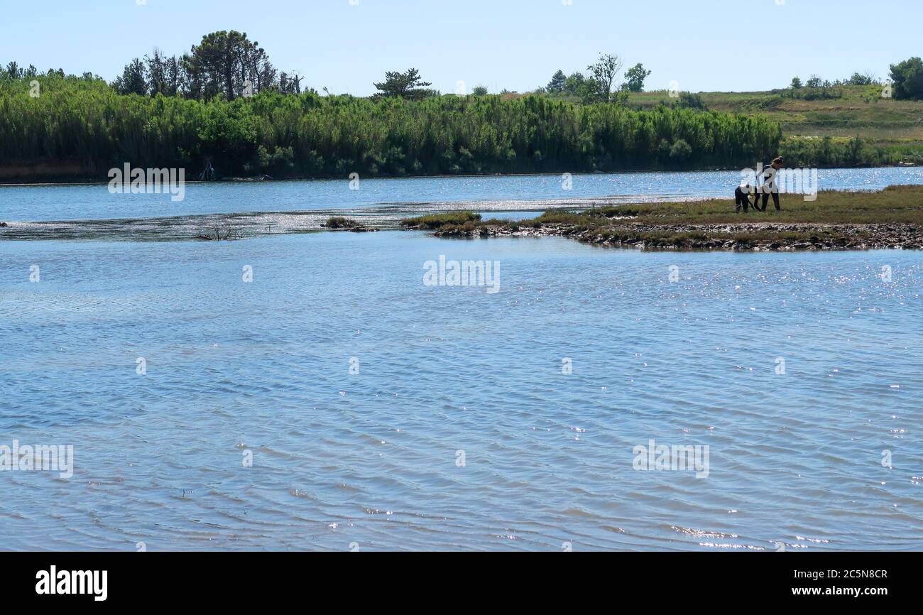 Nin’s therapeutic healing mud lagoon in Croatia. Queen's beach, Zadar ...