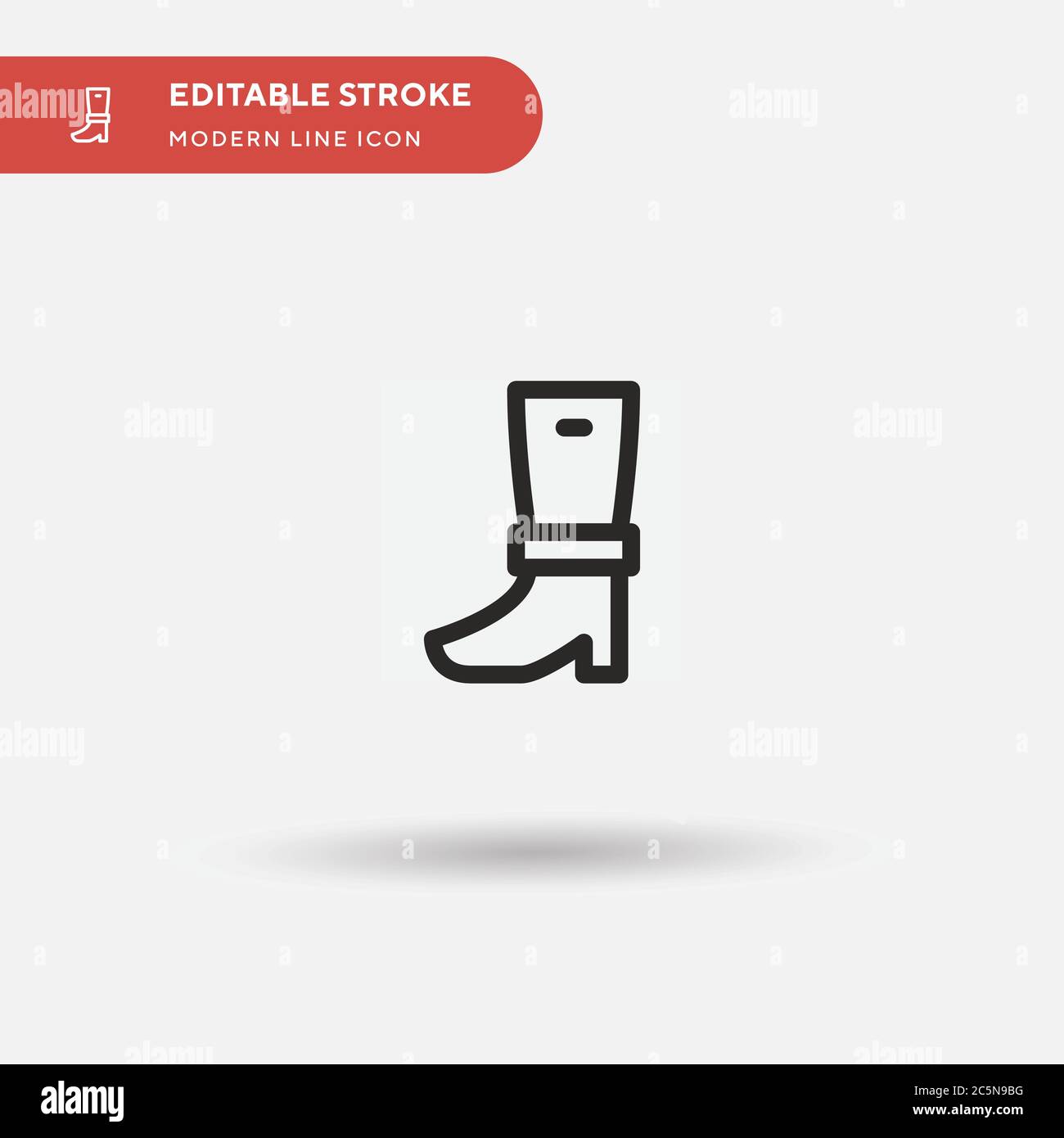 Boots Simple vector icon. Illustration symbol design template for web ...