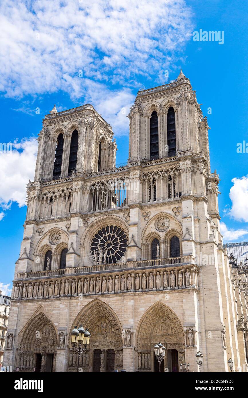 Notre Dame de Paris cathedral is the one of the most famous symbols of ...