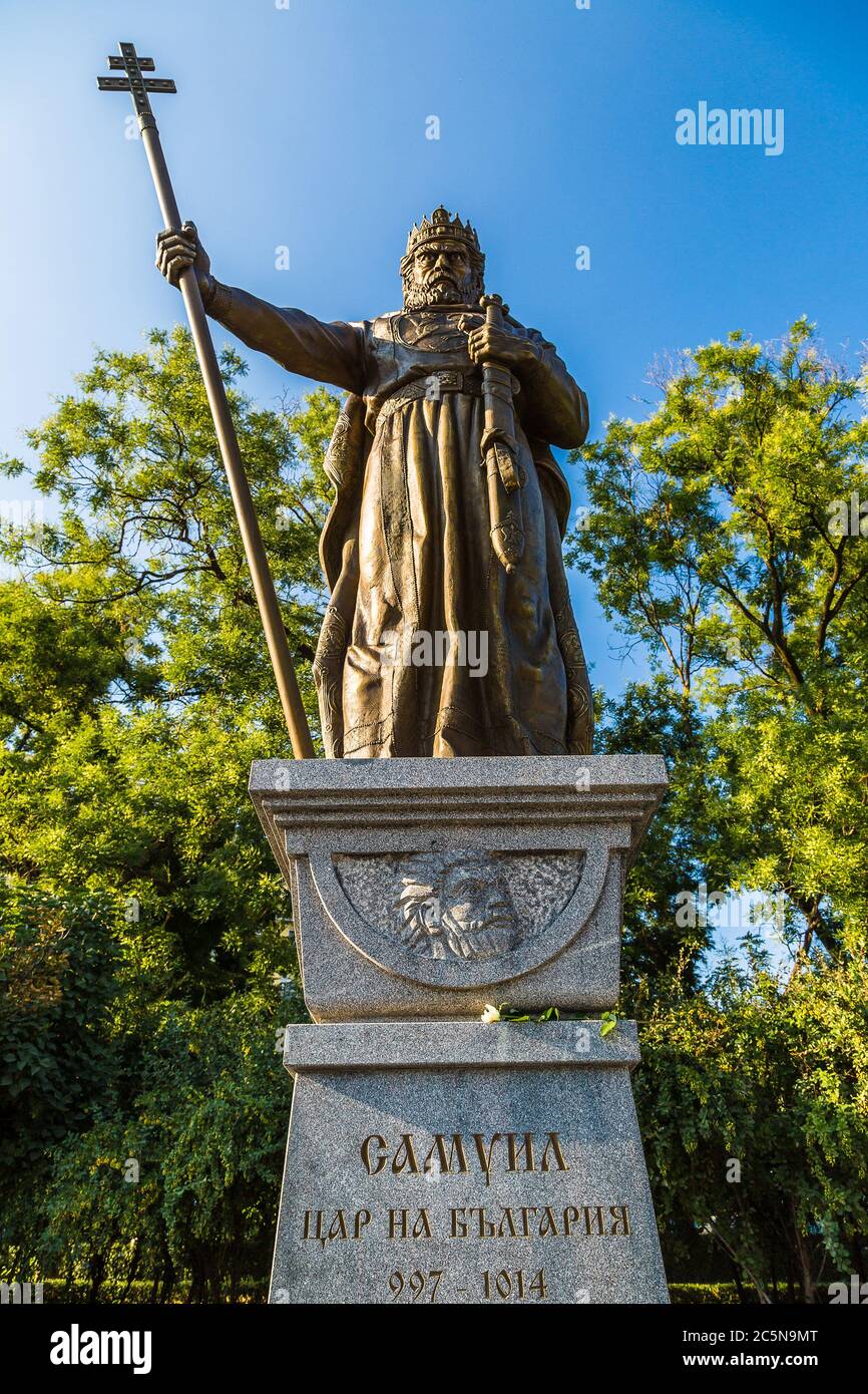 Monument of King Samuil in Sofia, Bulgaria in a summer day Stock Photo ...