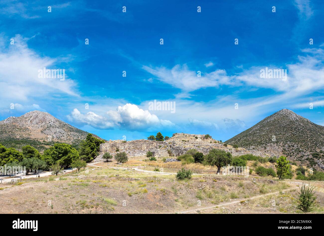 Mycenae greece aerial hi-res stock photography and images - Alamy