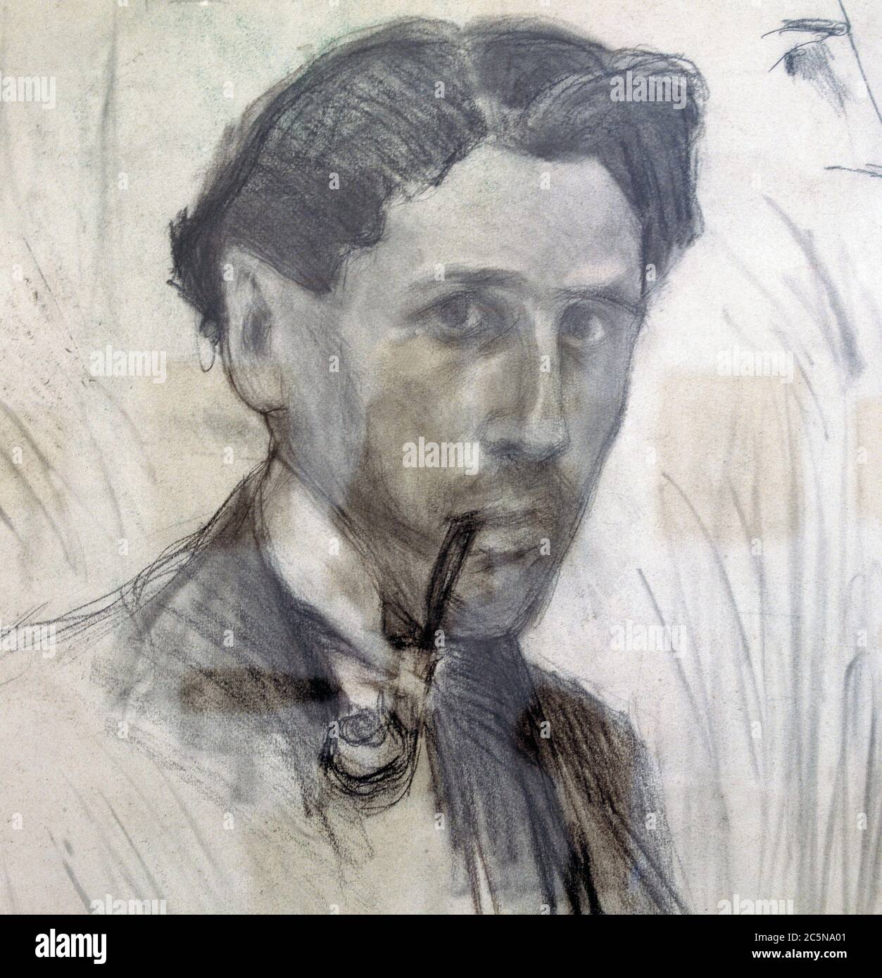 GARGALLO , PABLO. ESCULTOR ESPAÑOL . 1881 -1934. DIBUJO RETRATO Stock ...