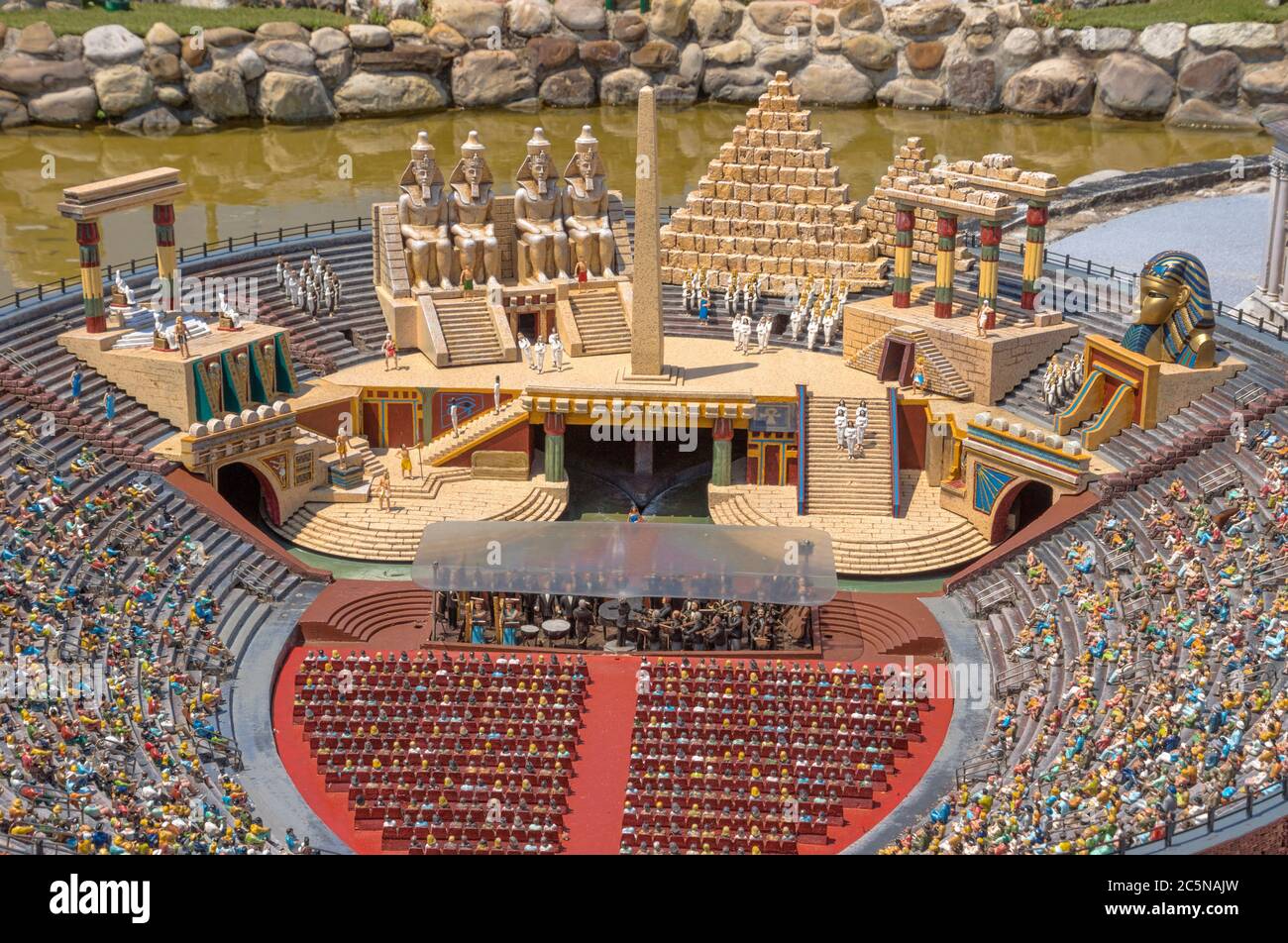 Rimini, Italy - June 13, 2017: Miniature of arena in Verona in the ...