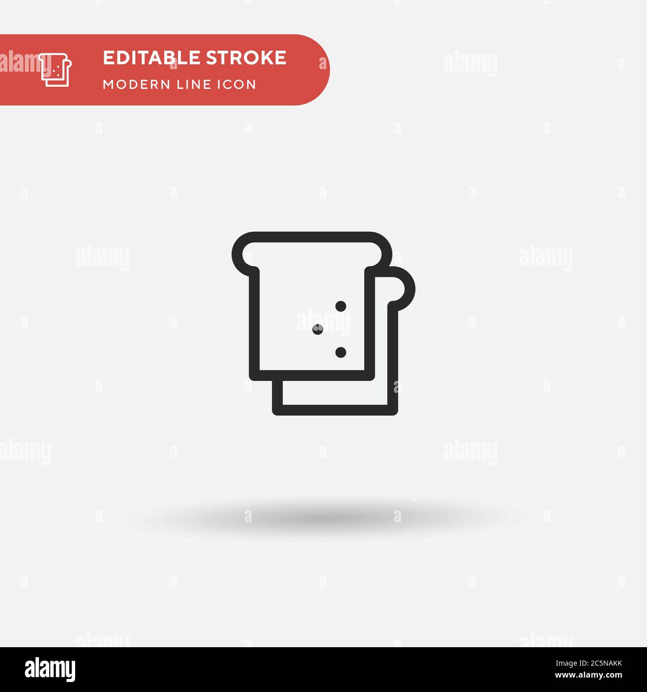 Bread Simple vector icon. Illustration symbol design template for web ...