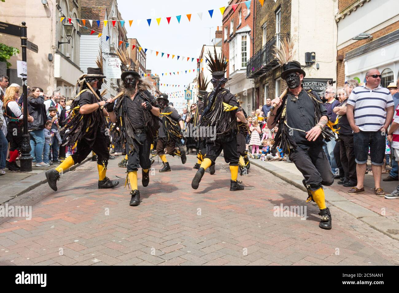 Traditional dancing at the Rochester Sweeps Festival Kent Stock Photo ...