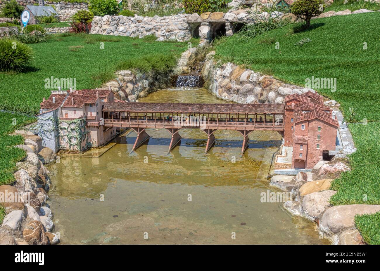 Rimini, Italy - June 13, 2017: Italy in miniature, a thematic park in ...