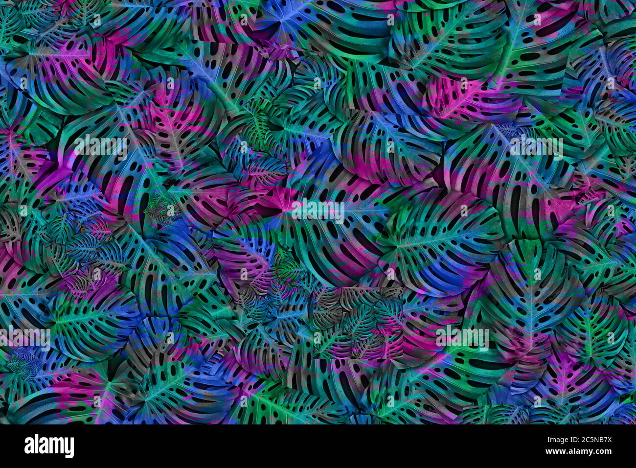 abstract tropical pattern jungle leaves wild print Stock Photo - Alamy