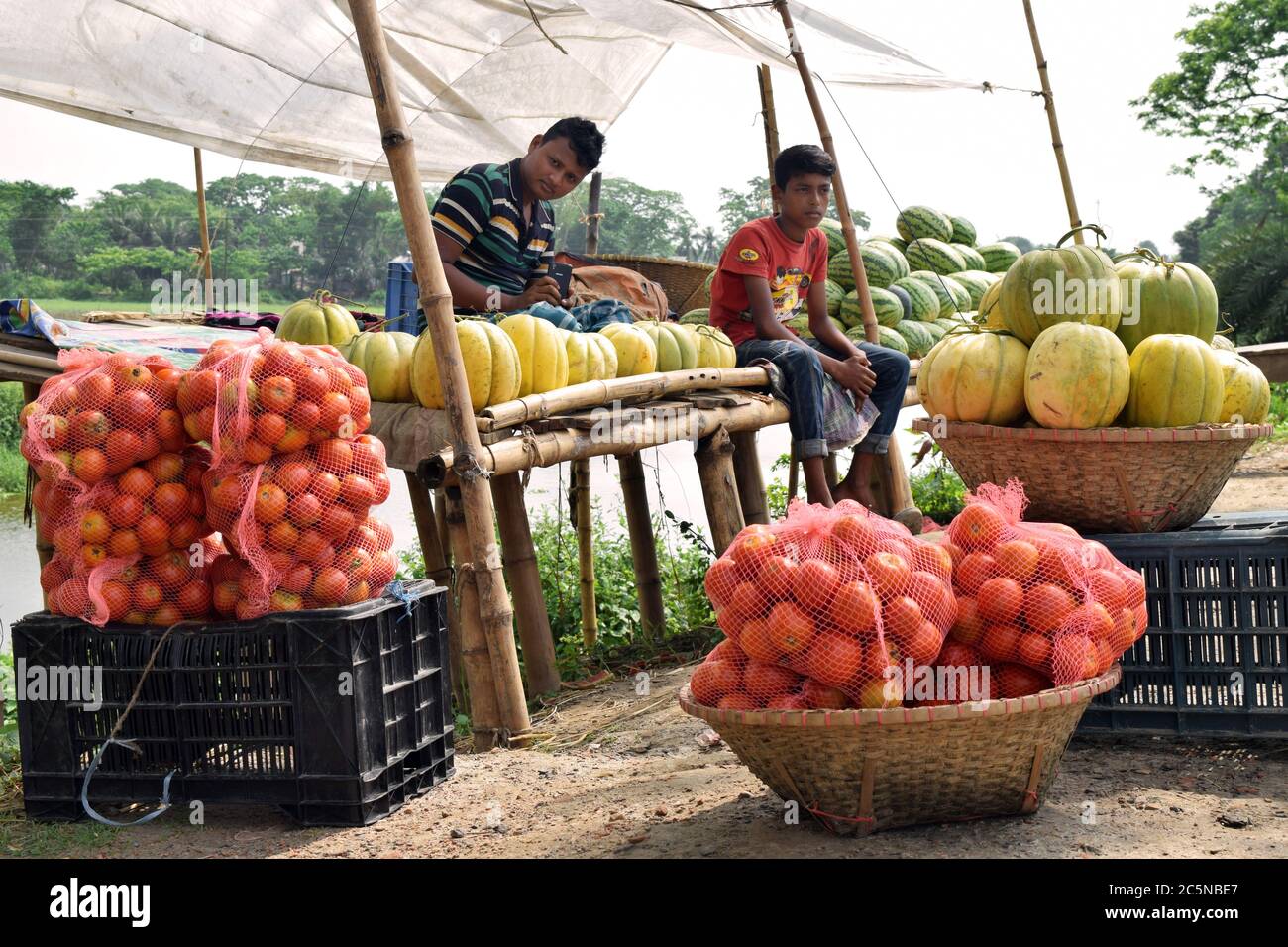 Water melon seller hi-res stock photography and images - Alamy
