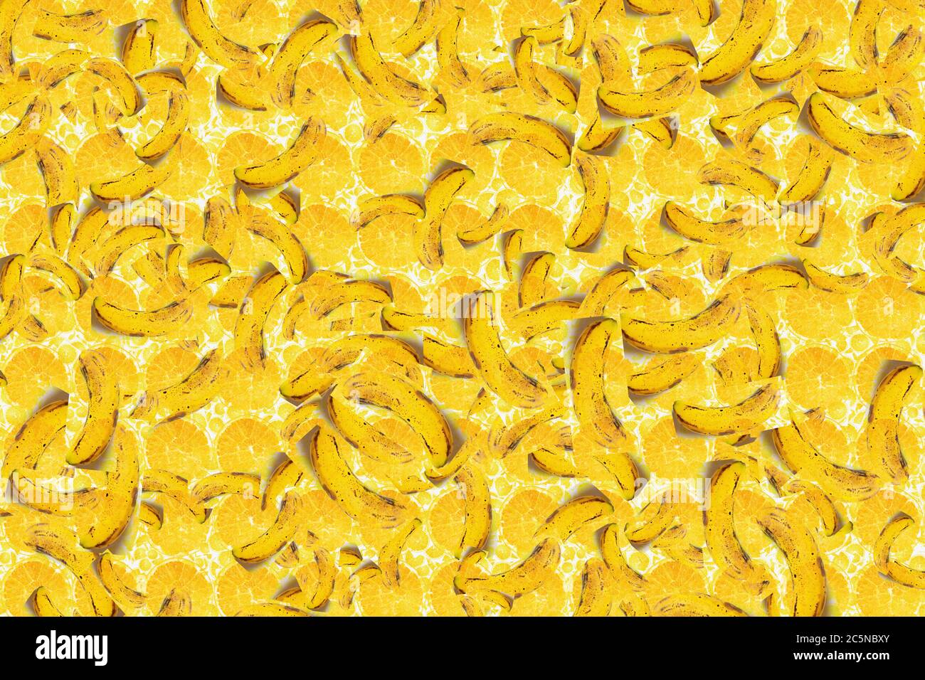 abstract fruits banana print Stock Photo - Alamy