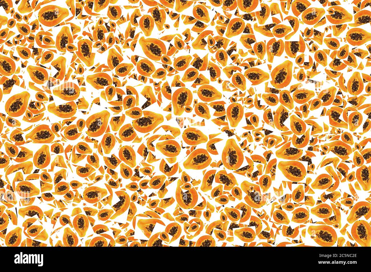 abstract hipster tropical collage papaya Stock Photo - Alamy