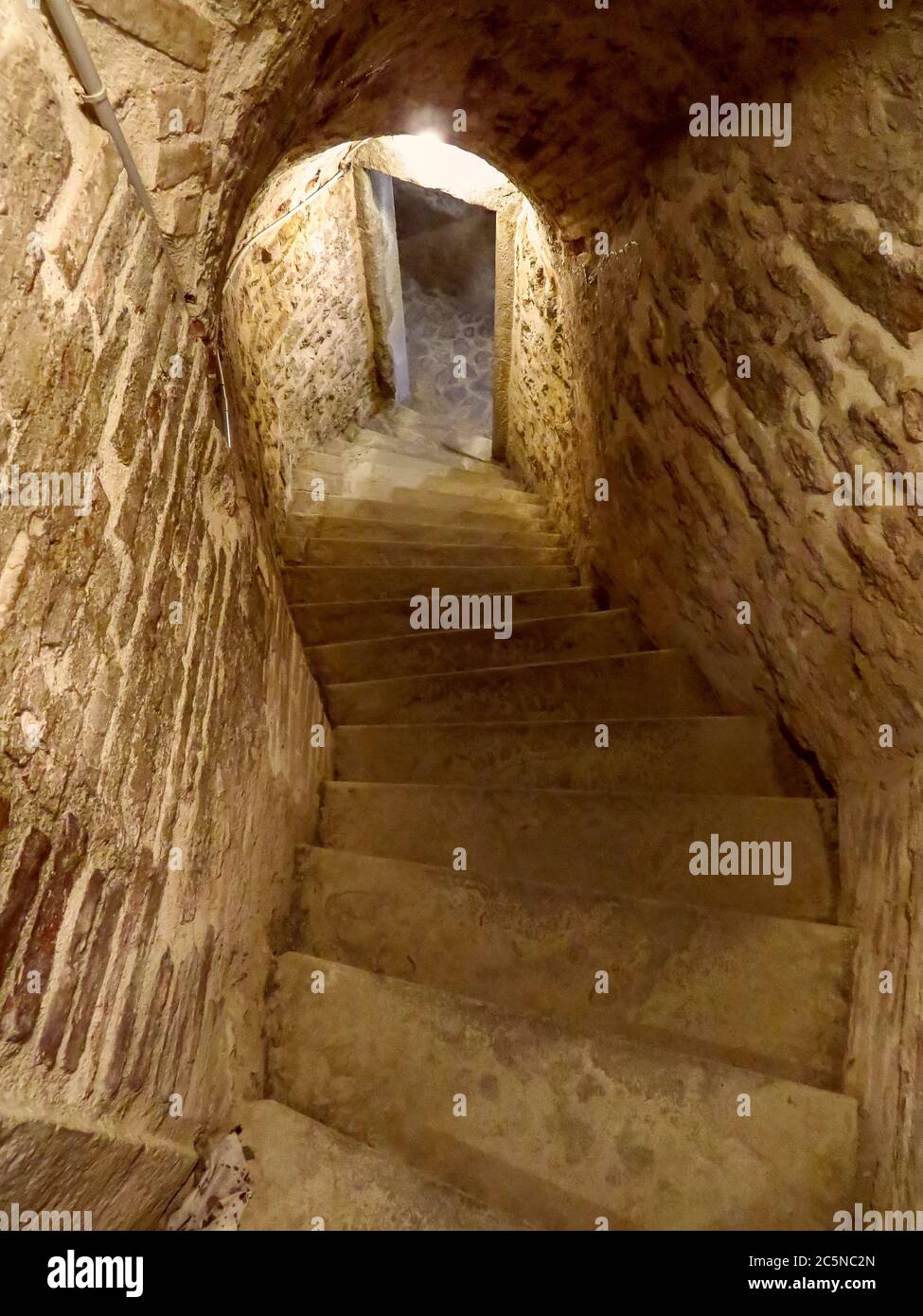 Dungeon of medieval castle in San Leo, Italy Stock Photo - Alamy