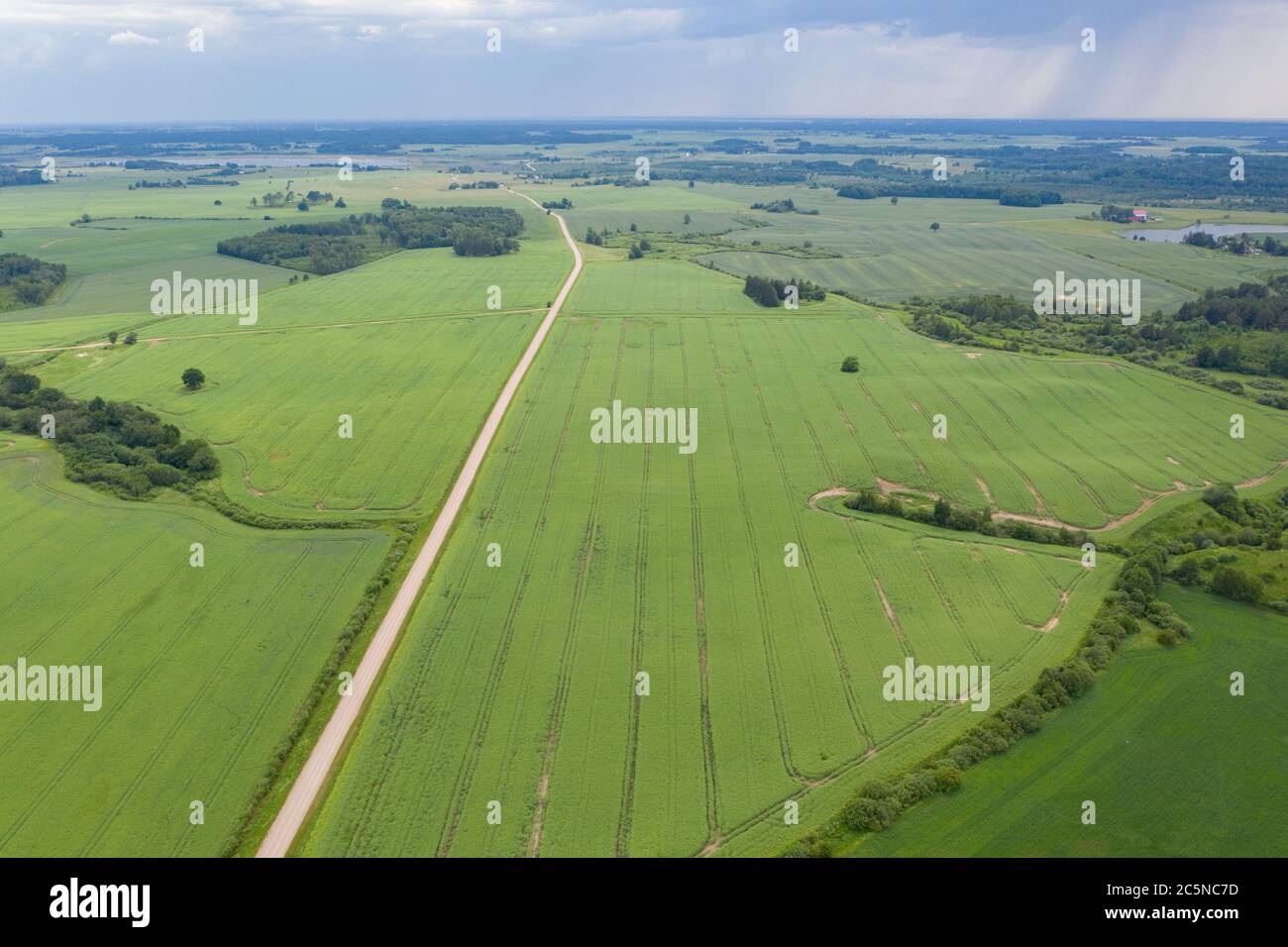 Empty fields from above hi-res stock photography and images - Alamy