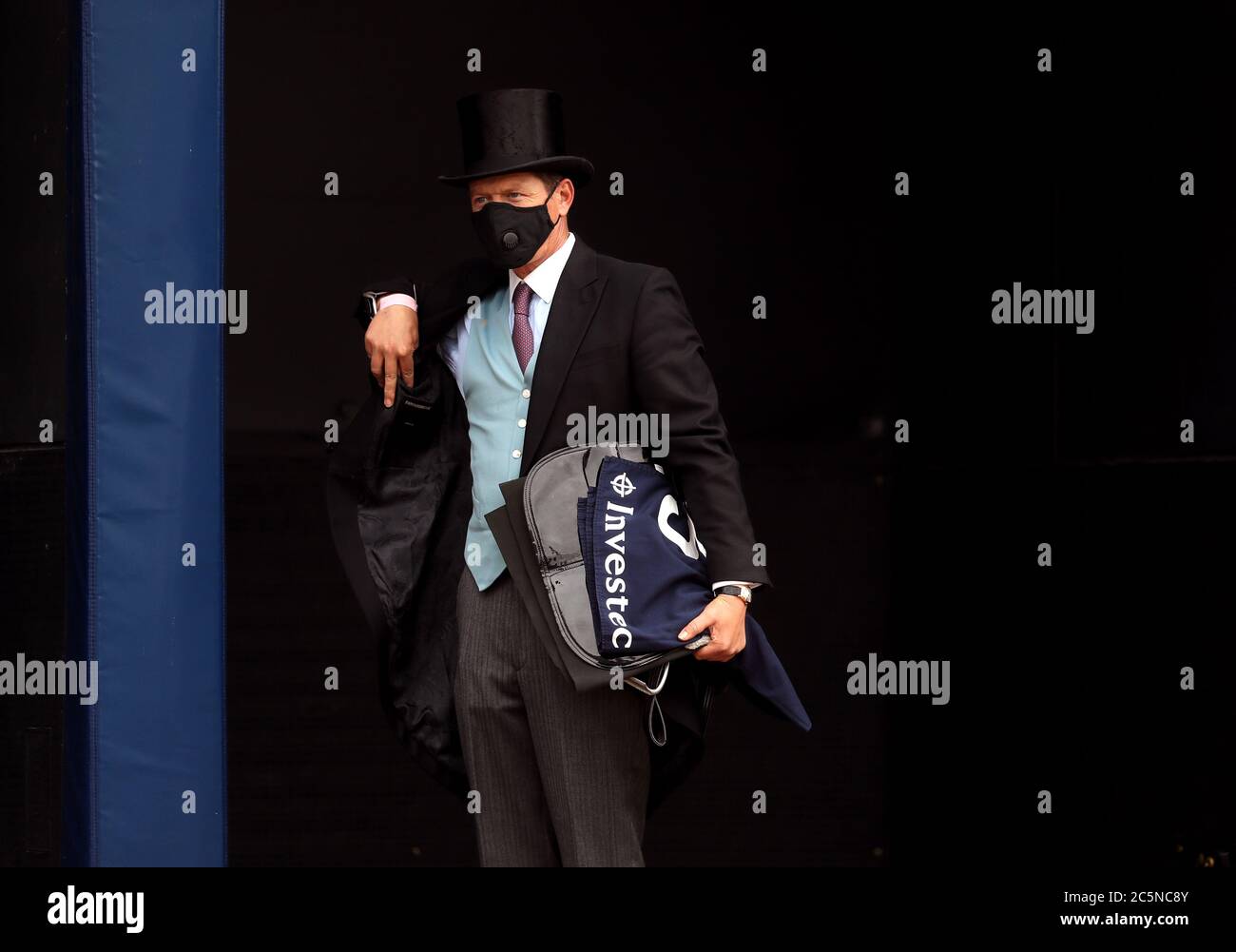 Horse Trainer Andrew Balding at Epsom Racecourse Stock Photo - Alamy
