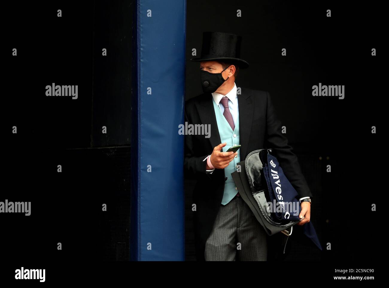 Horse Trainer Andrew Balding at Epsom Racecourse Stock Photo - Alamy