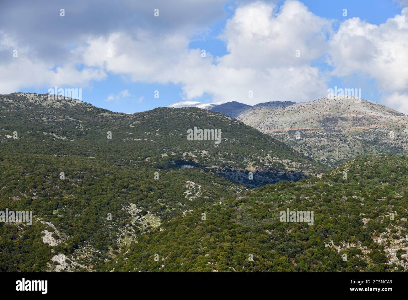 Beautiful landscape of the Golan Heights, Northern Israel. View from ...