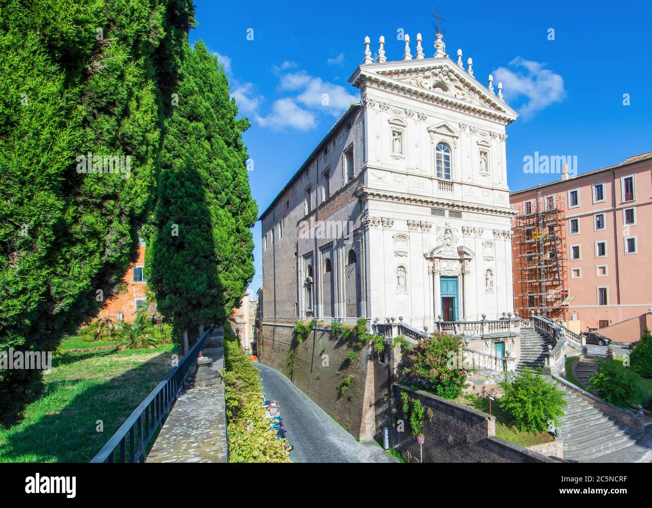 Saint displays cross hi-res stock photography and images - Alamy