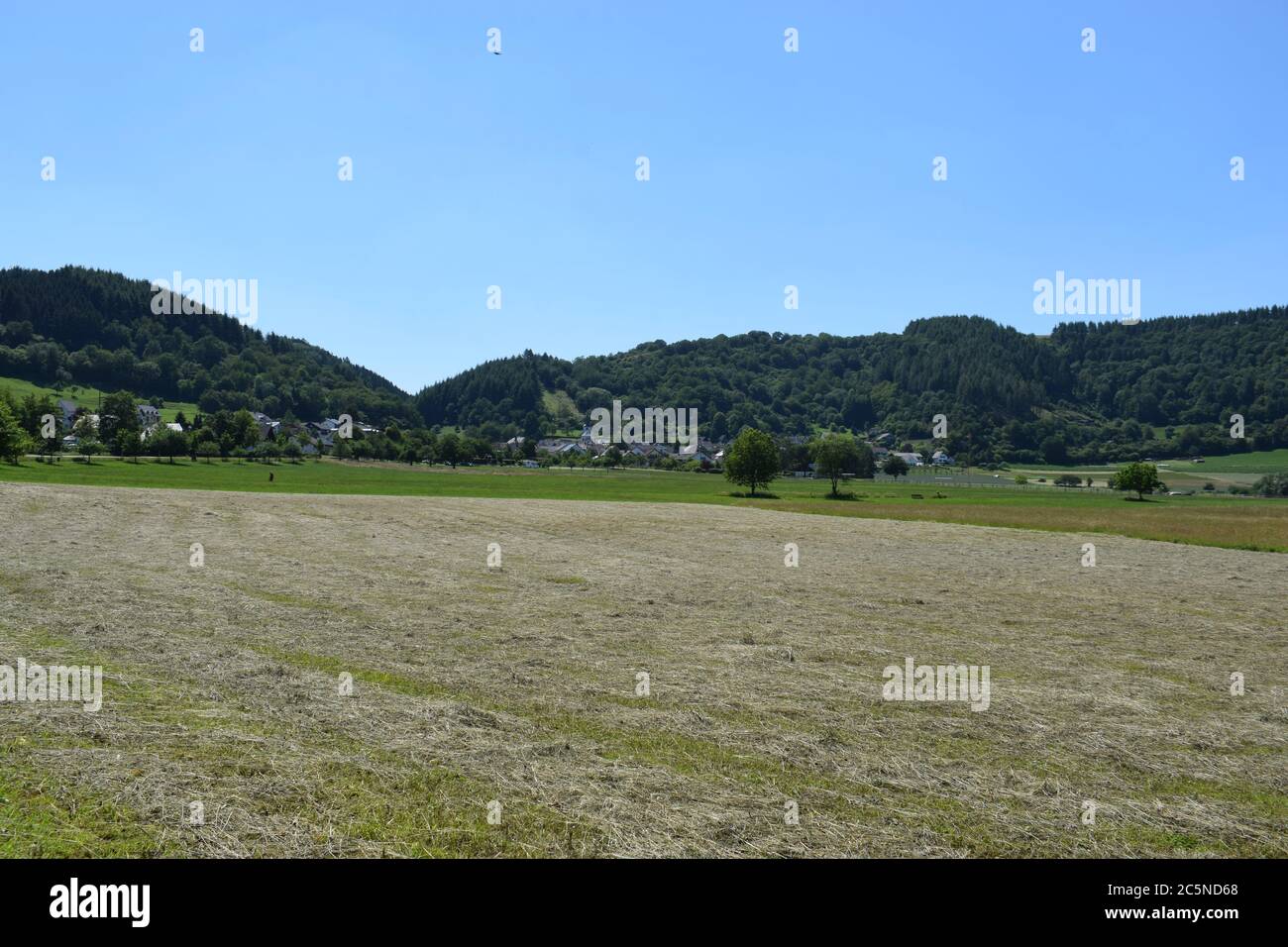village Meerfeld, Eifel Stock Photo - Alamy