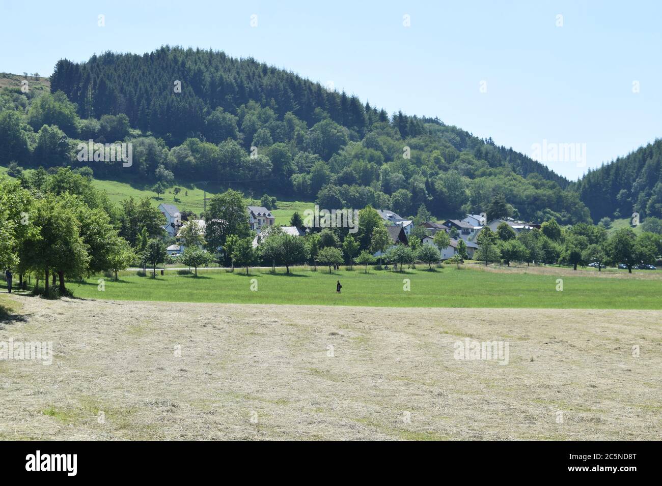 village Meerfeld, Eifel Stock Photo - Alamy