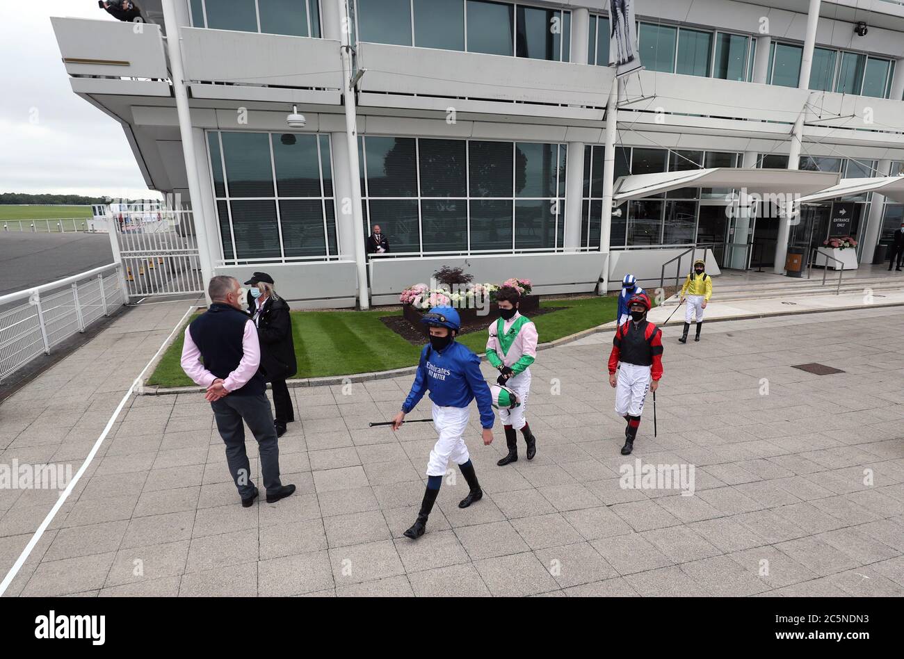 Opening race epsom racecourse hi-res stock photography and images - Alamy