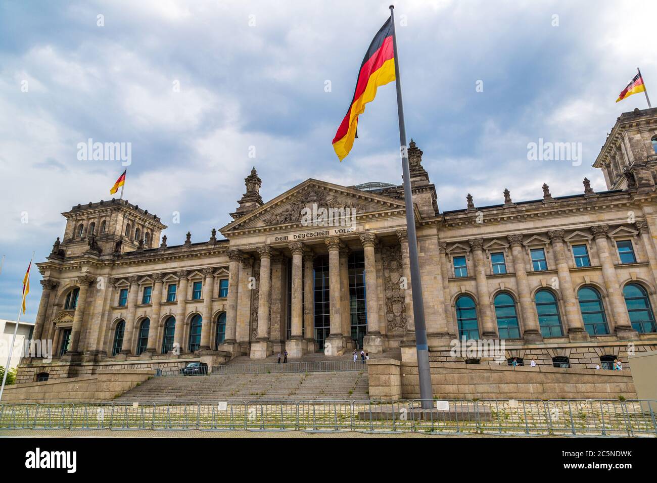 The Reichstag building in Berlin. It was opened in 1894 as a Parliament ...