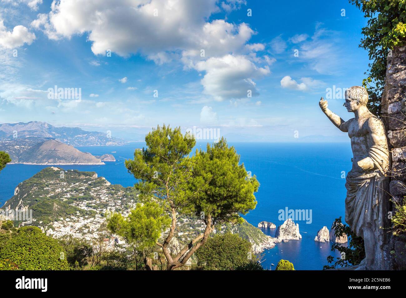 Capri island in a beautiful summer day in Italy Stock Photo - Alamy