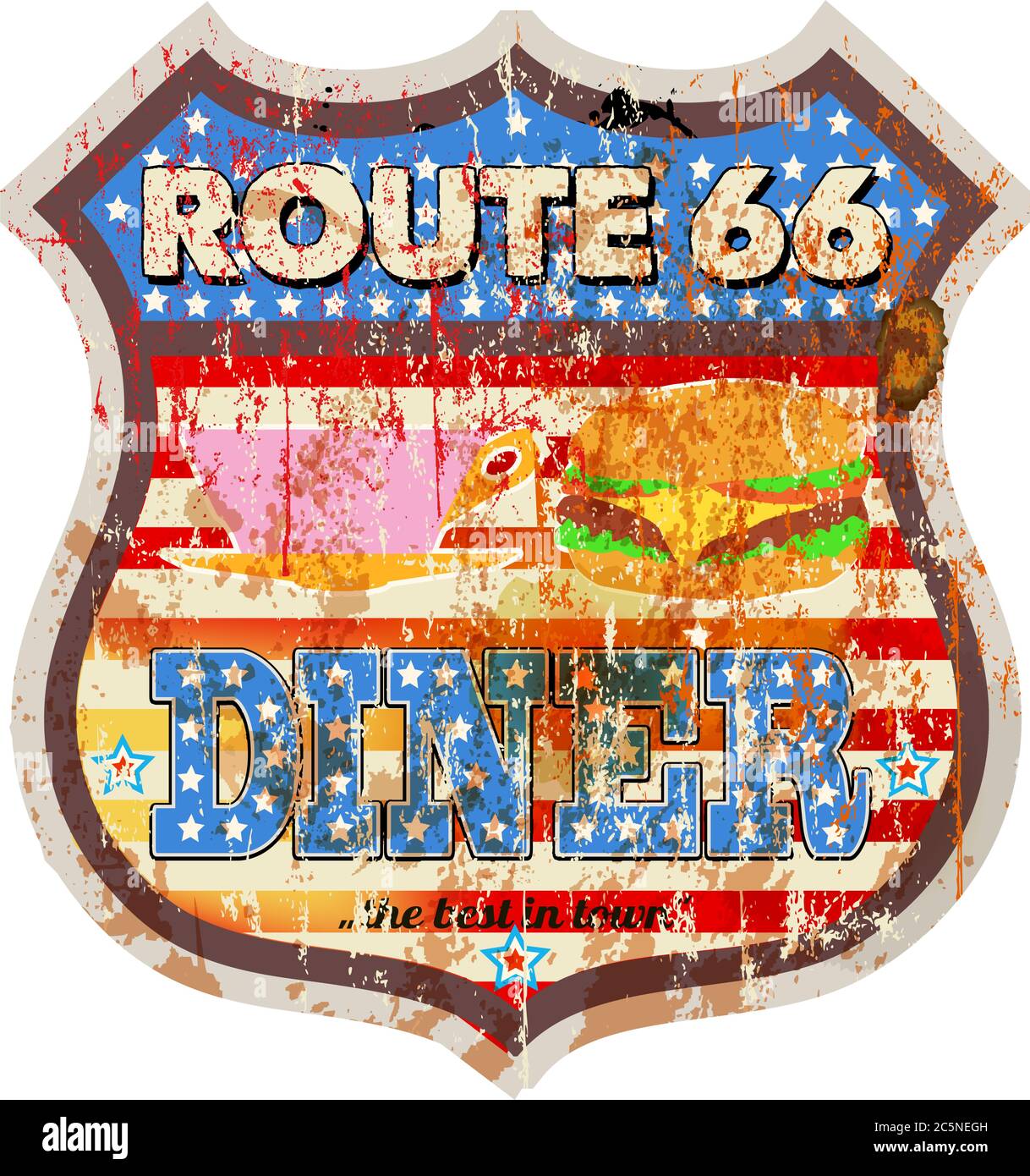 Route 66 fast food restaurant Cut Out Stock Images & Pictures - Alamy