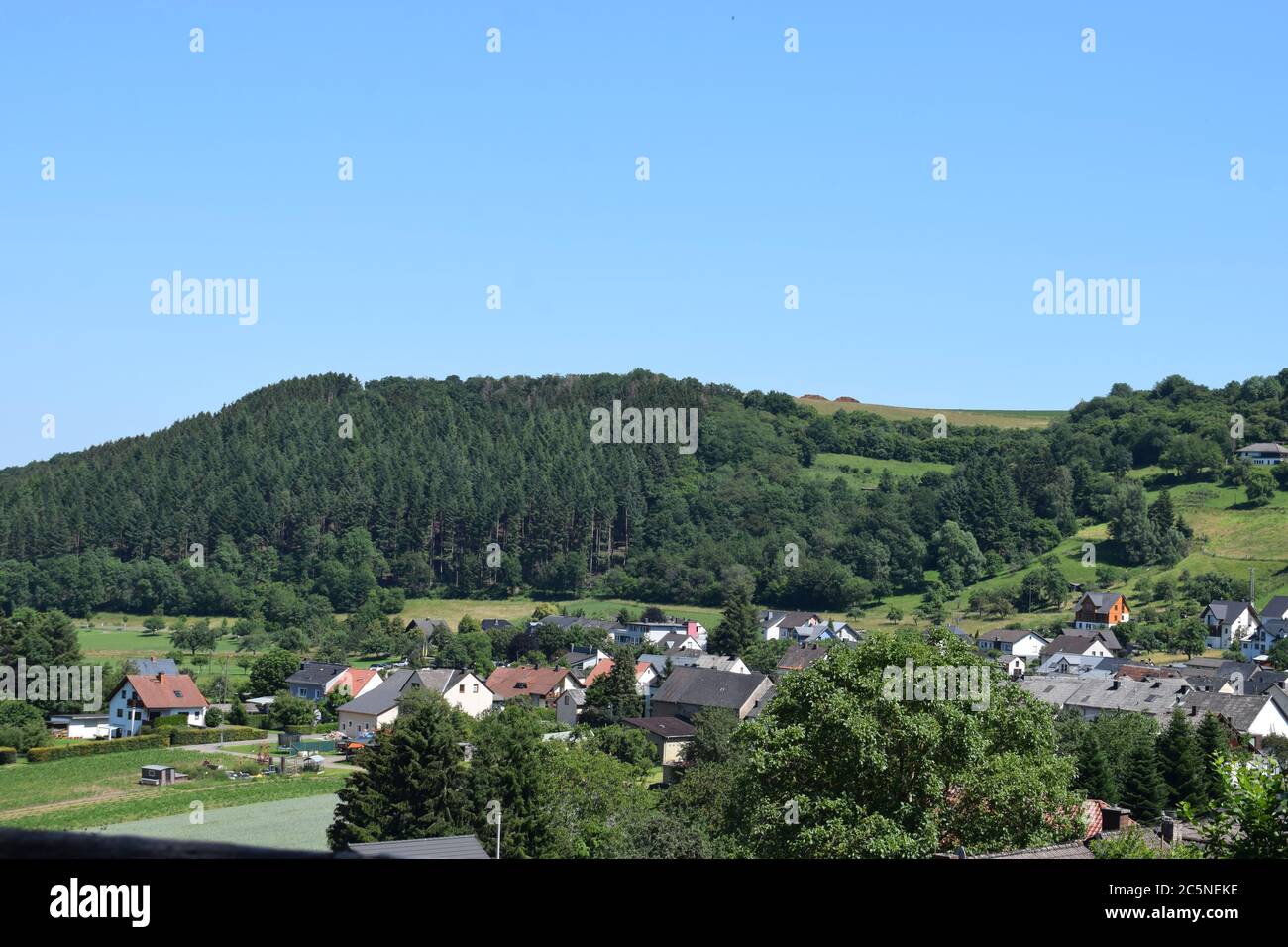 village Meerfeld, Eifel Stock Photo - Alamy