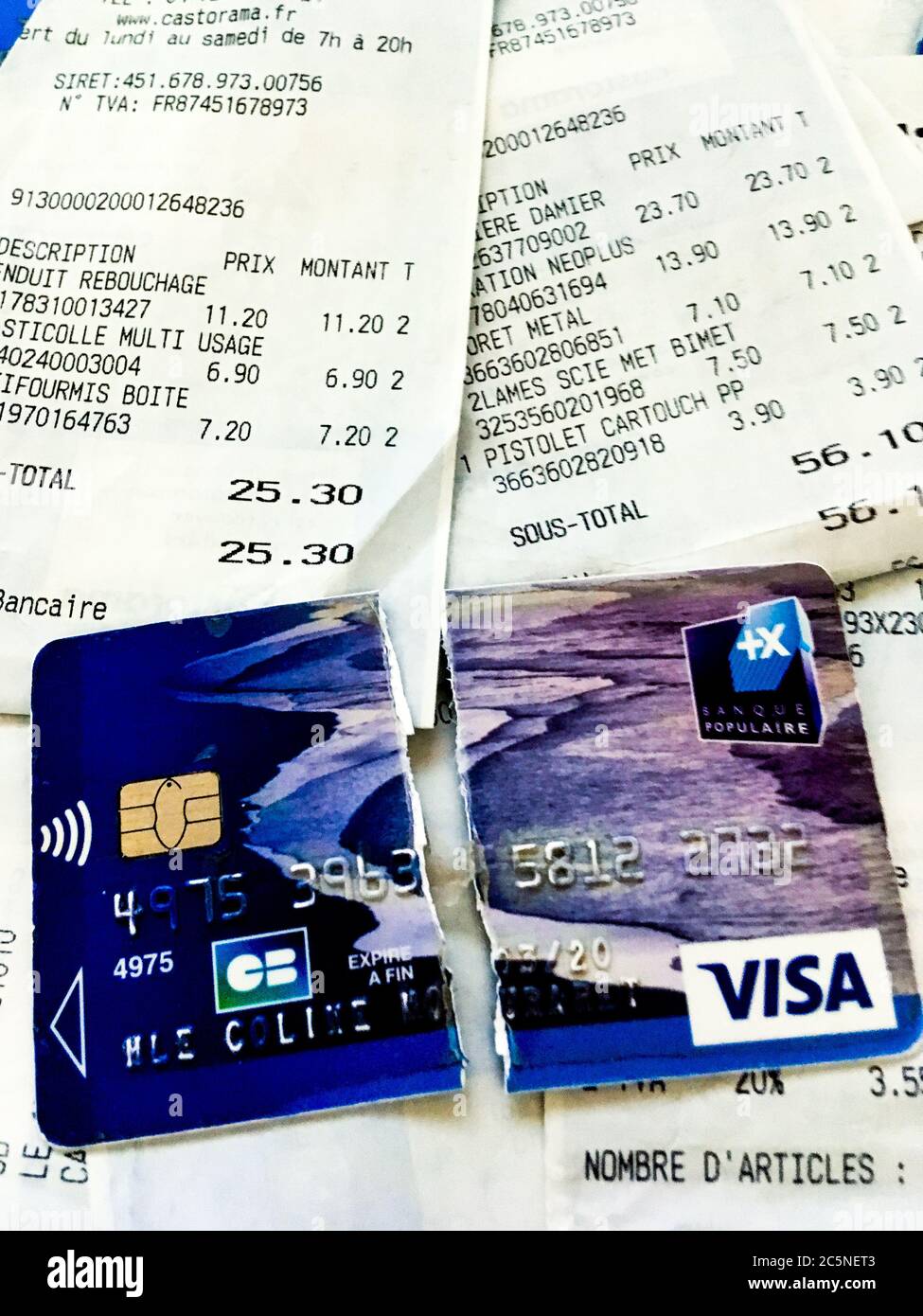 Carte visa hi-res stock photography and images - Alamy