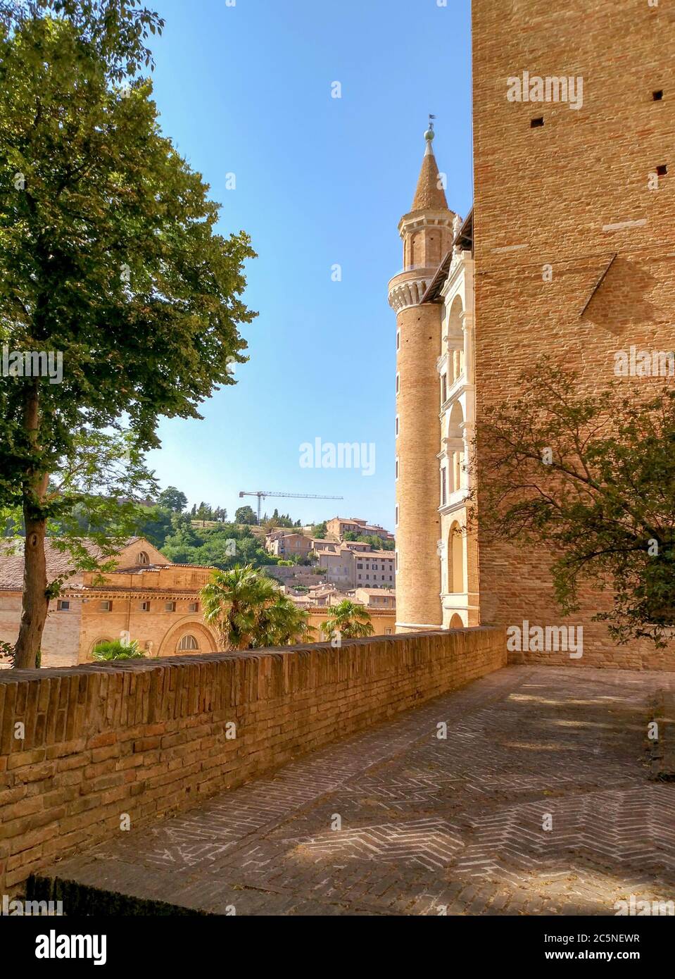 View of buildings in the old city. Urbania was famous during the ...