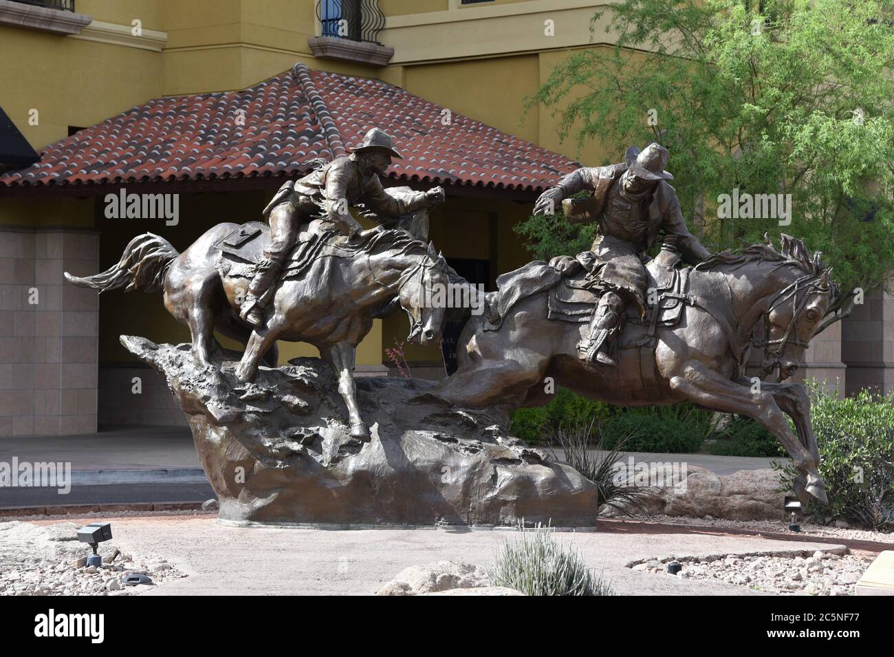 Pony Express sculpture in Scottsdale Arizona Stock Photo - Alamy