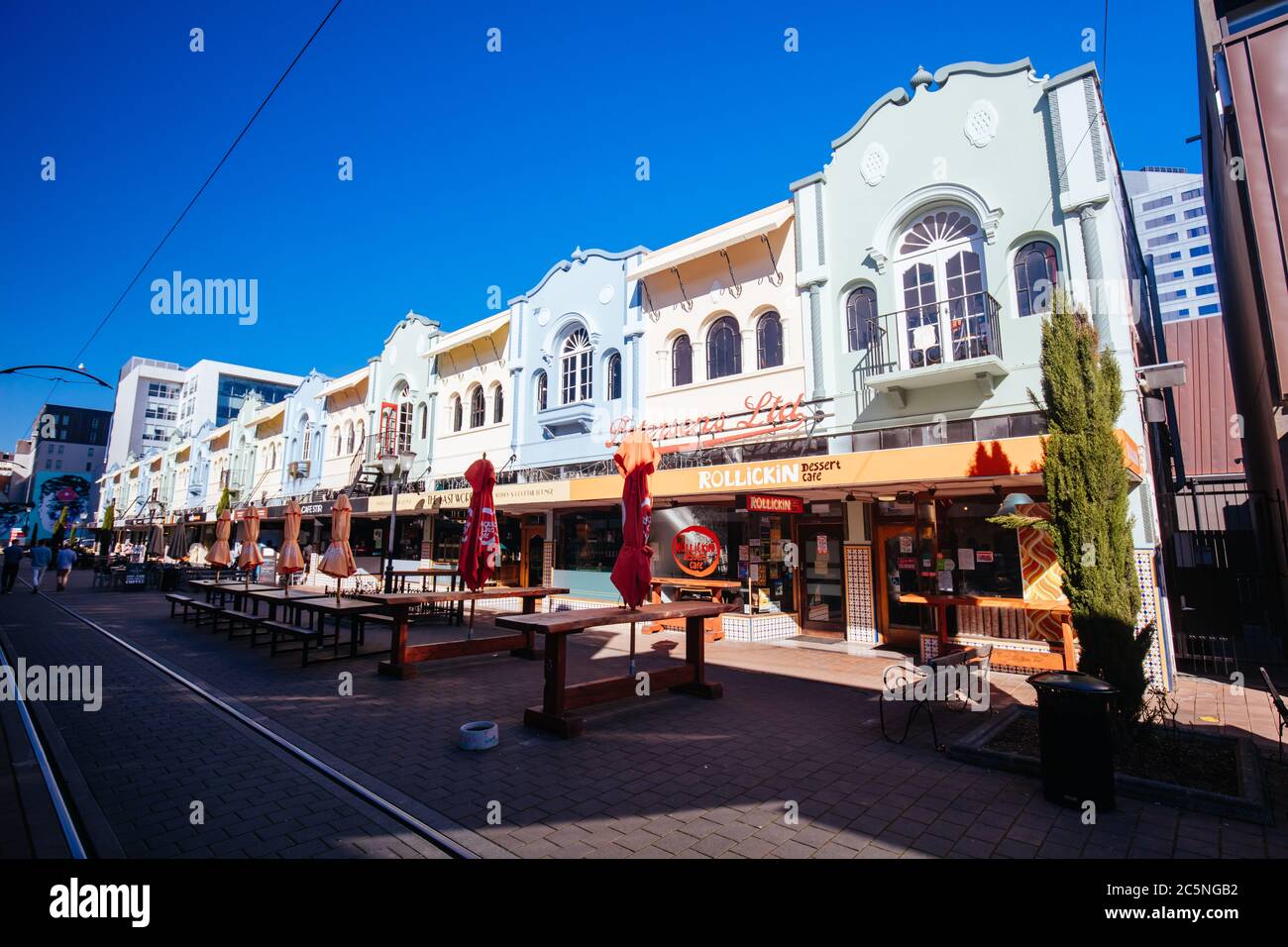New Regent St Christchurch New Zealand Stock Photo - Alamy
