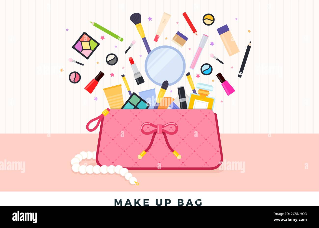Cosmetic purse Stock Vector Images - Alamy