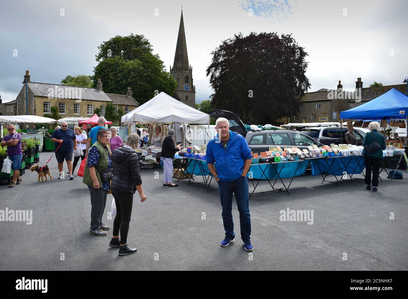 Masham Market Place North Yorkshire England UK Stock Photo - Alamy