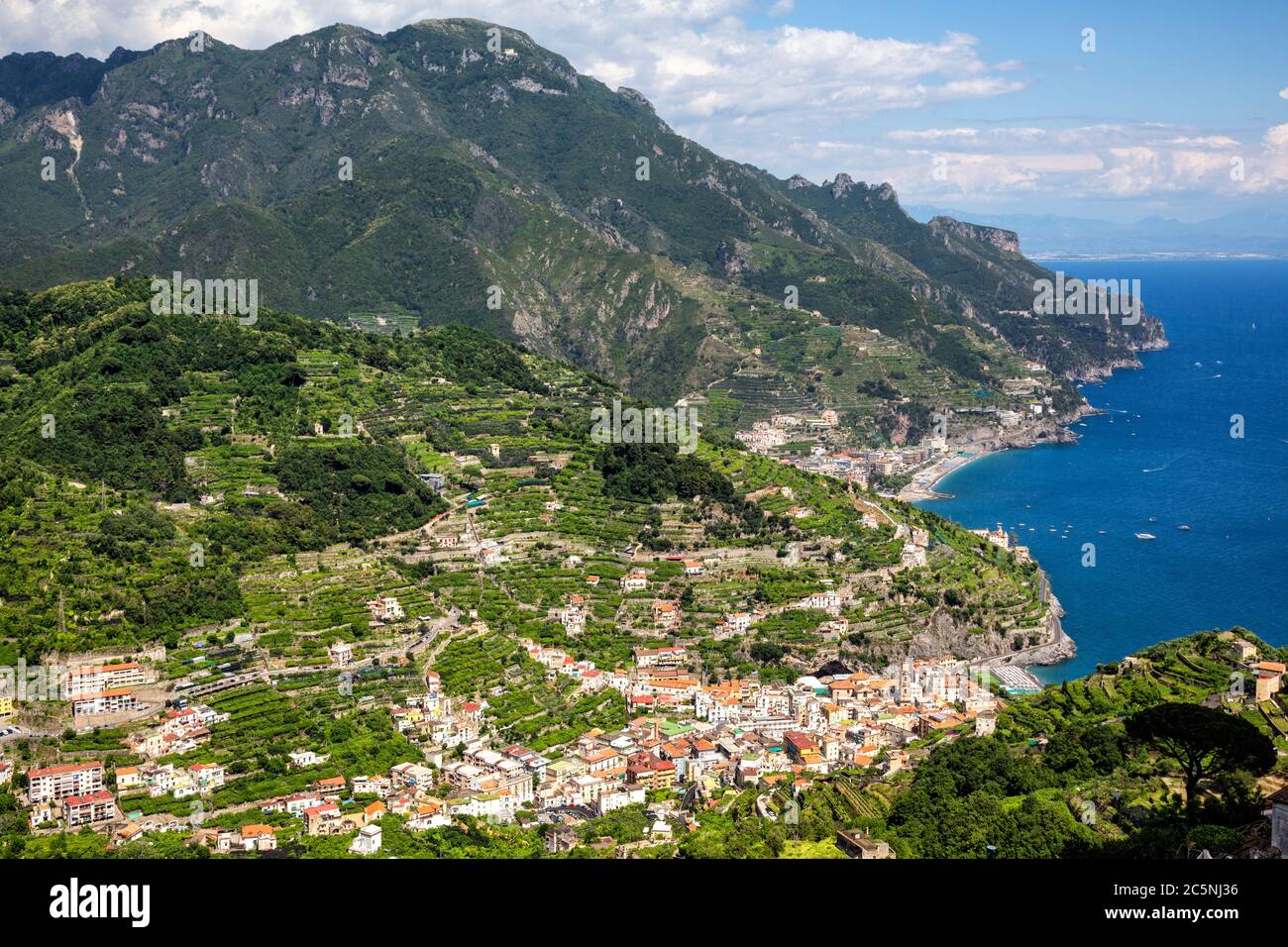 Ravello, Italy - Amalfi coast, view from Ravello, a little charming ...