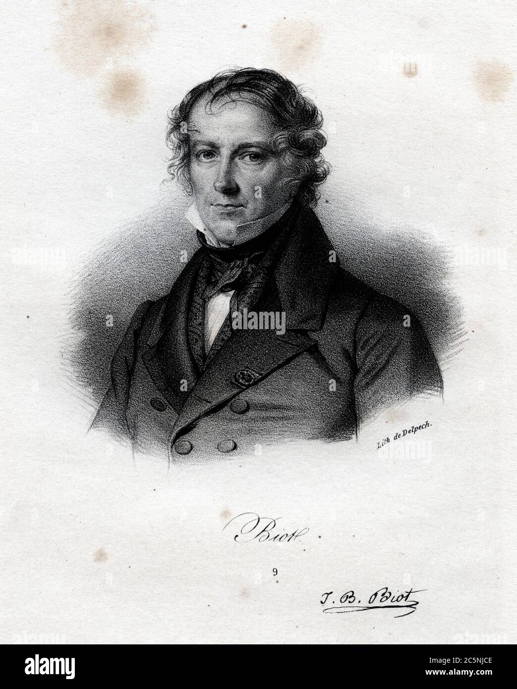 Portrait of French physicist, astronomer, and mathematician Jean ...