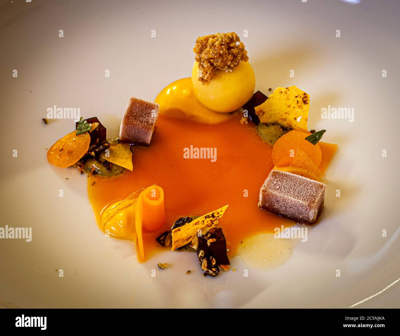 Gourmet Dish of Michelin Star Chef Thomas Kellermann: "Pure pumpkin ...