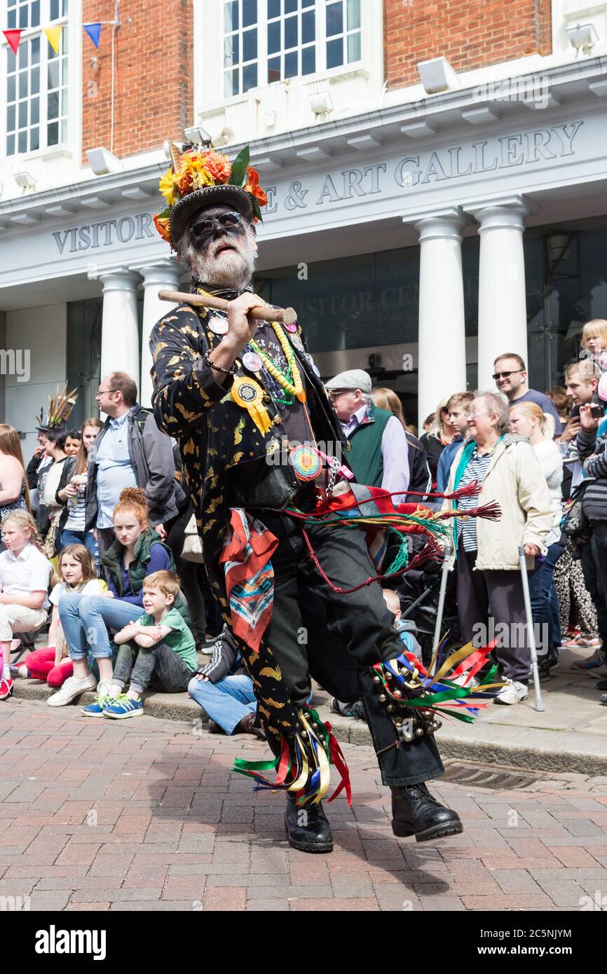 Traditional dancing at the Rochester Sweeps Festival Kent Stock Photo ...