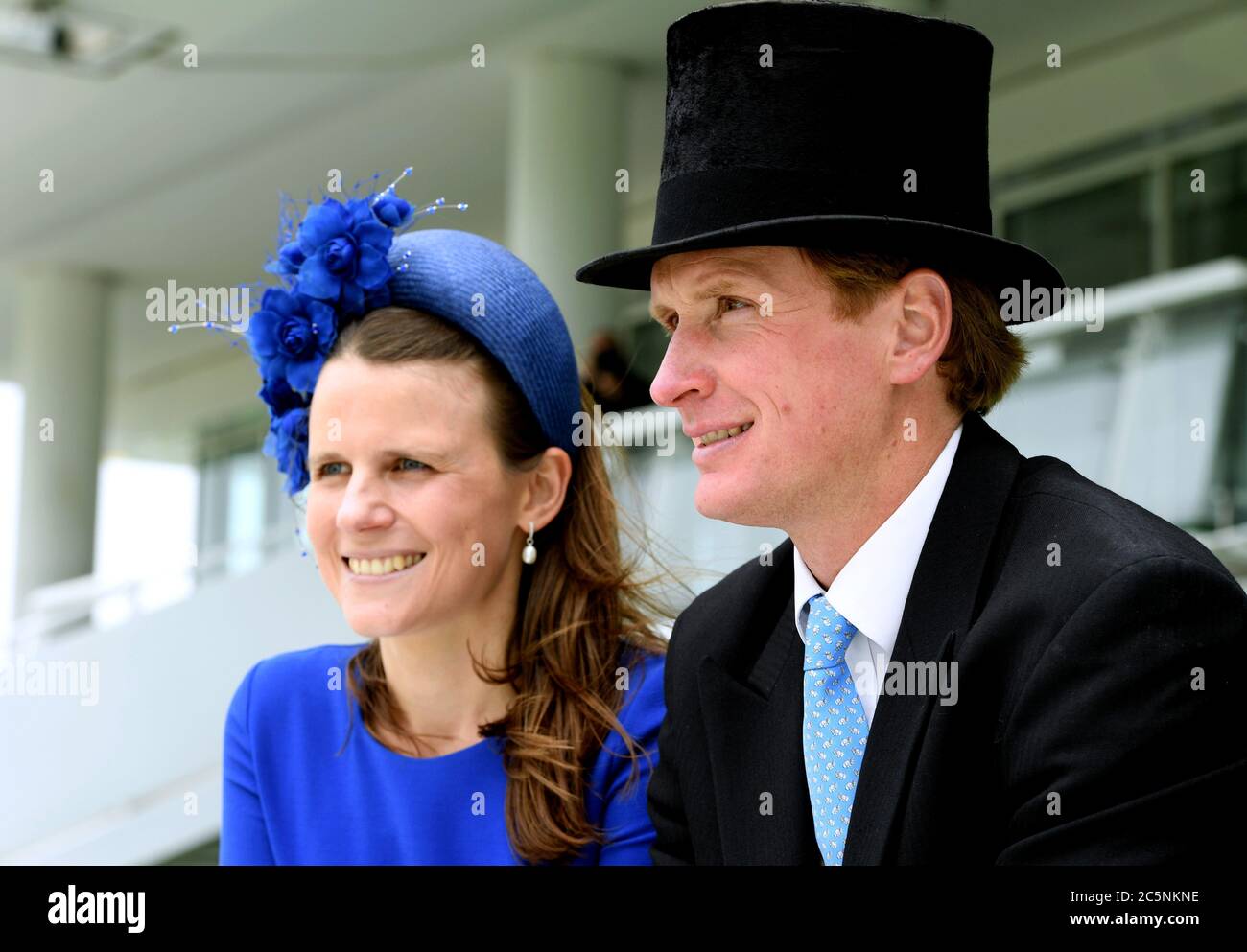 Horse trainer Ed Walker (right) and his wife Camilla Walker in the ...