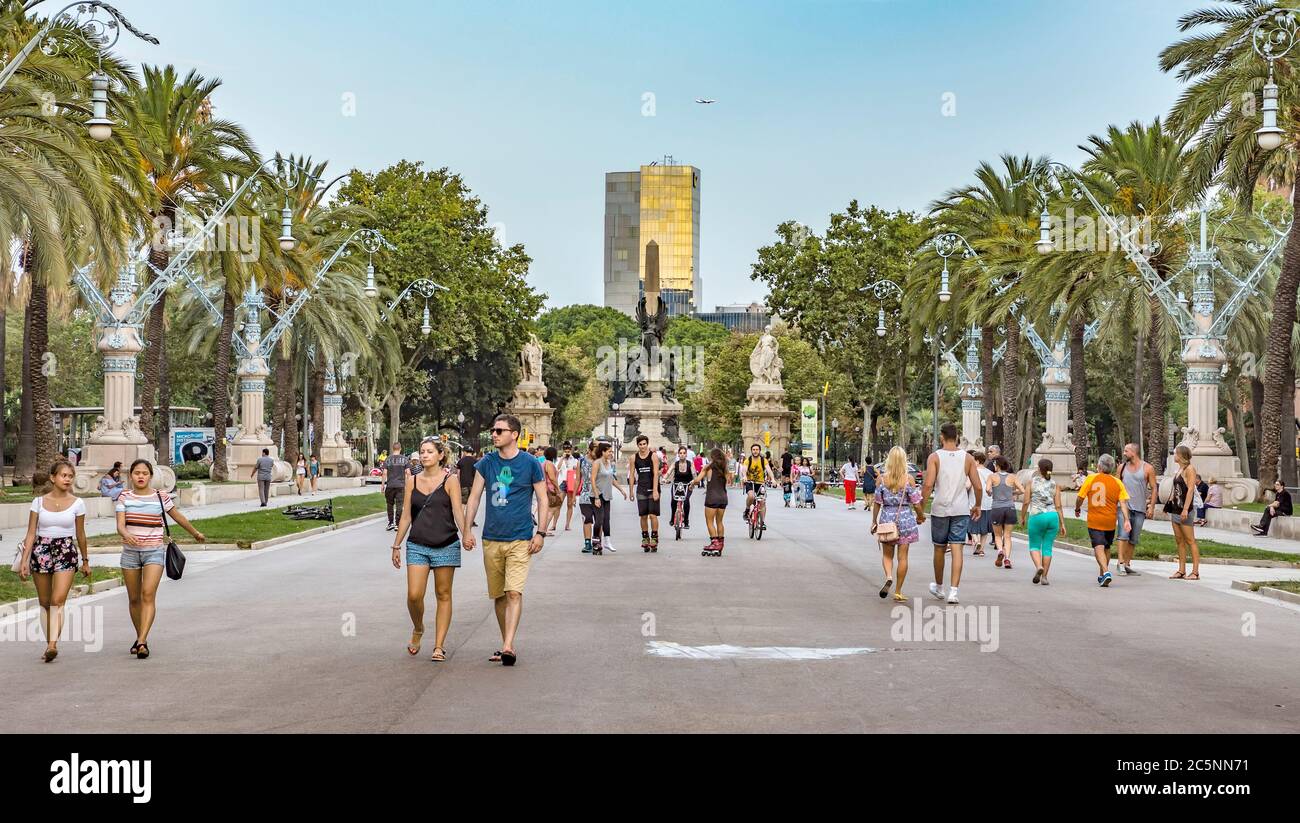 Lluis companys promenade hi-res stock photography and images - Alamy