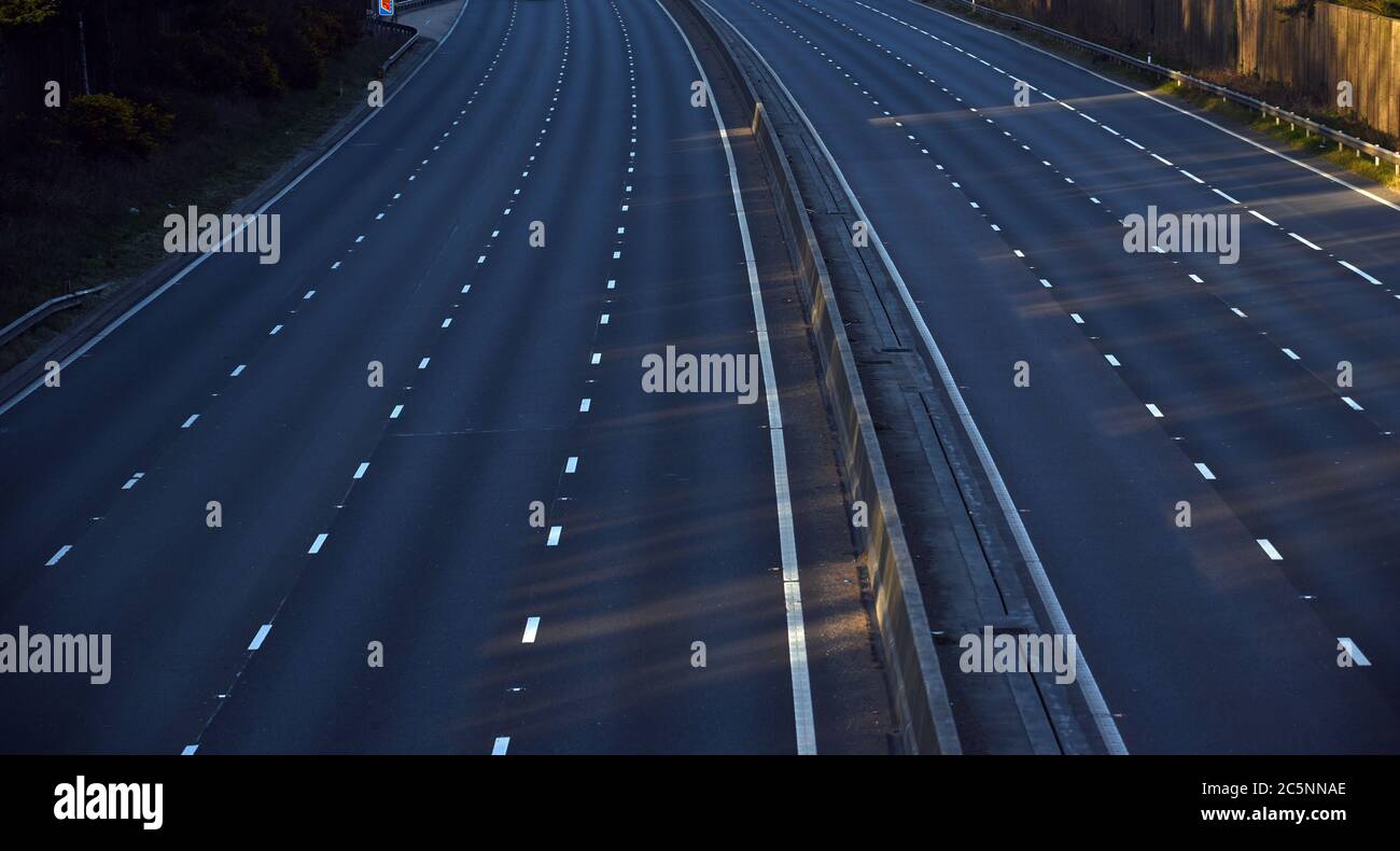 Empty surrey motorway hi-res stock photography and images - Alamy