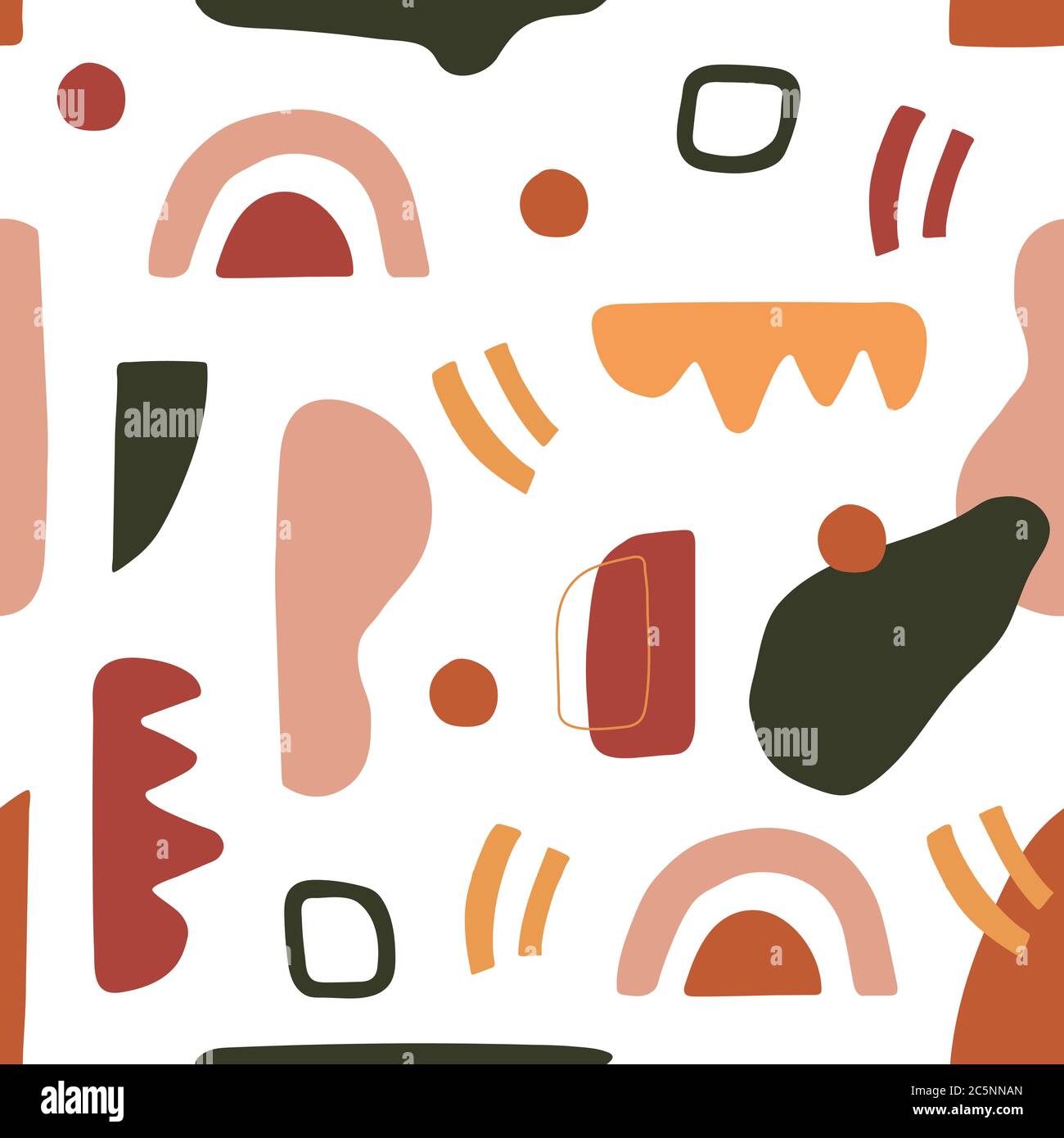 Contemporary art seamless pattern. Abstract geometric texture. Paper ...